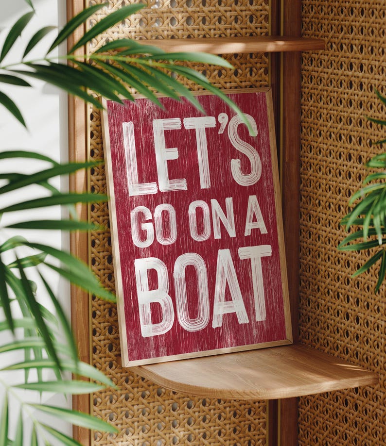 Rustic Boat Sign - Coastal Beach House Wall Decor, Nautical Wall Art - Etsy