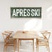 Vintage APRES SKI Sign, Apres Ski Wall Print, Vintage Ski Poster, Retro ...