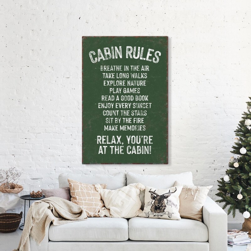 Cabin Rules - Etsy