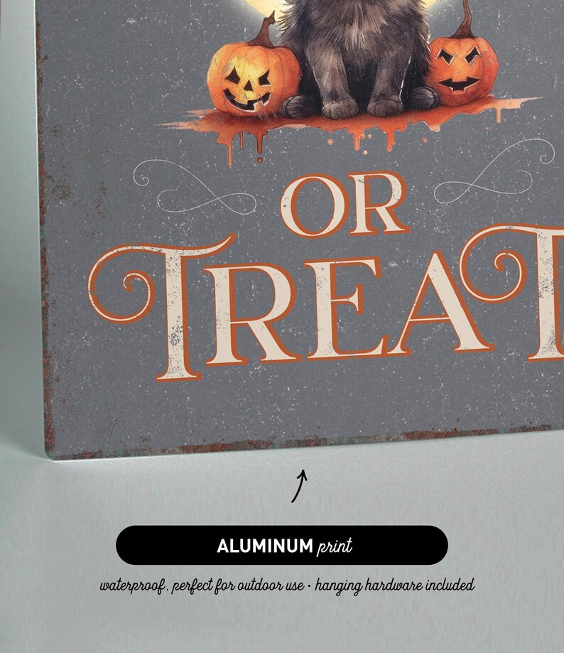 Cozy Autumn Cat Sign, Witch Hat and Pumpkin, Fall Wall Decor Gift - Etsy
