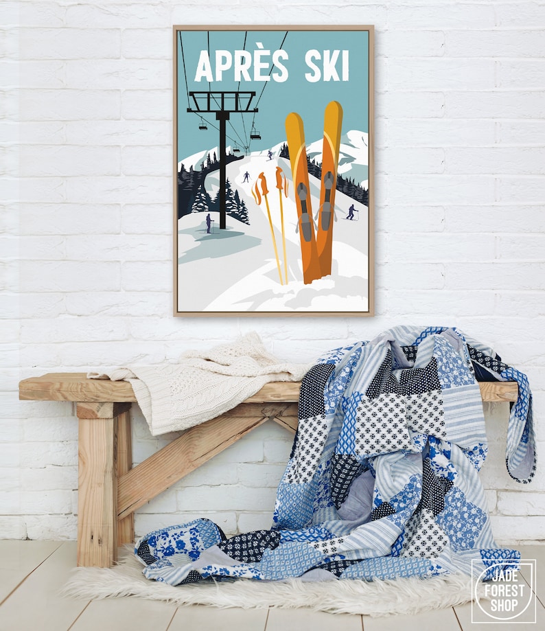 Vintage APRES SKI Sign, Retro Looking Apres Ski Poster, Vintage Ski ...