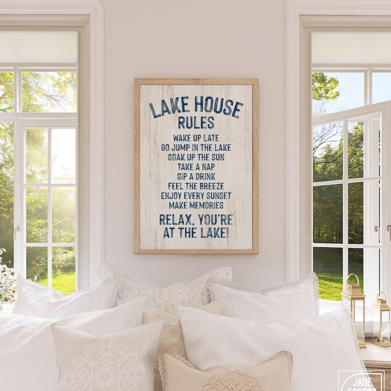 Rules Sign for a Bedroom - Etsy