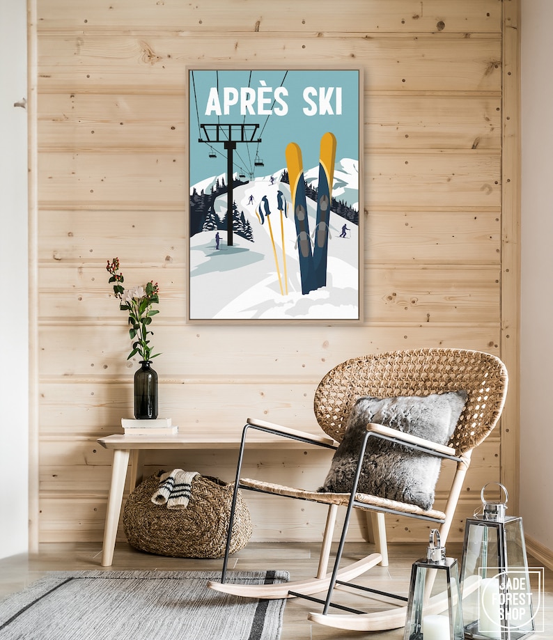 Vintage APRÈS SKI Sign, Retro Looking Apres Ski Sign, Vintage Ski ...