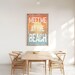 Beach Wall Sign: Vintage Sunset Scene - Indoor Outdoor Coastal Art - Etsy
