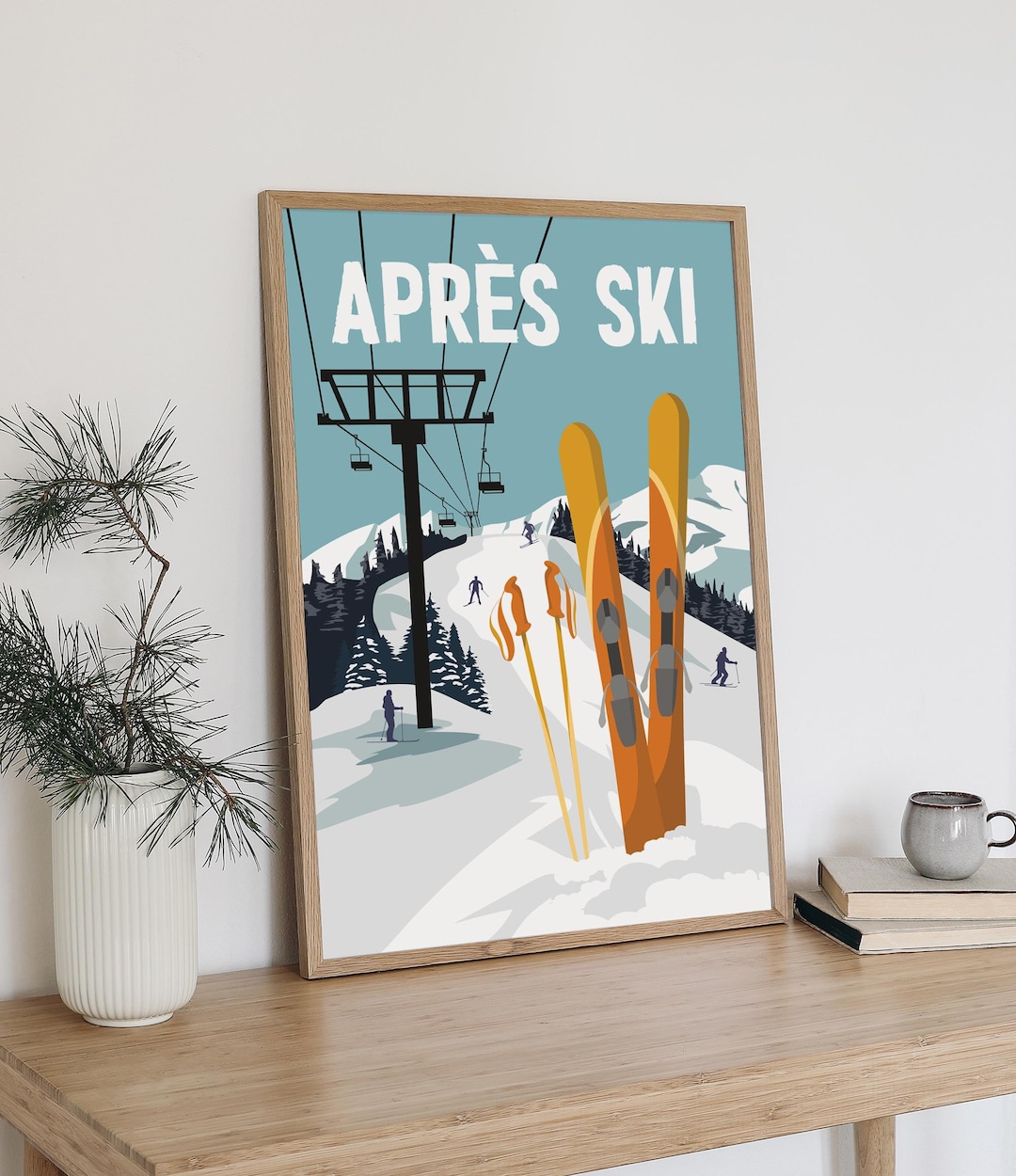 Vintage APRES SKI Sign, Retro Looking Apres Ski Poster, Vintage Ski ...