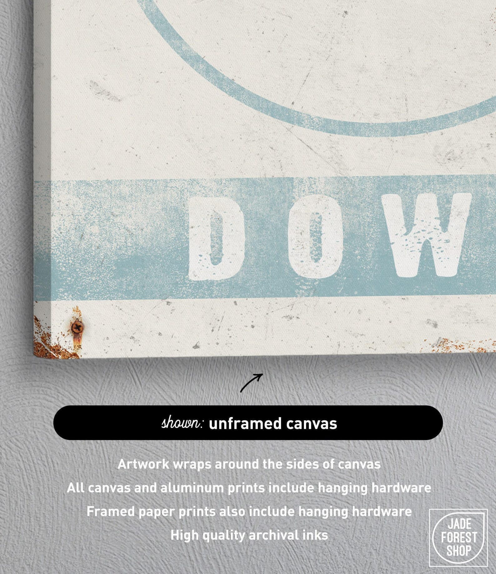 Rustic NO WAKE Posters, Retro Nautical Decor, Unique Gift for Boater ...
