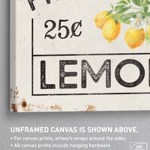 Rustic Fresh Squeezed Lemonade Sign, Vintage Farmers Market Decor ...