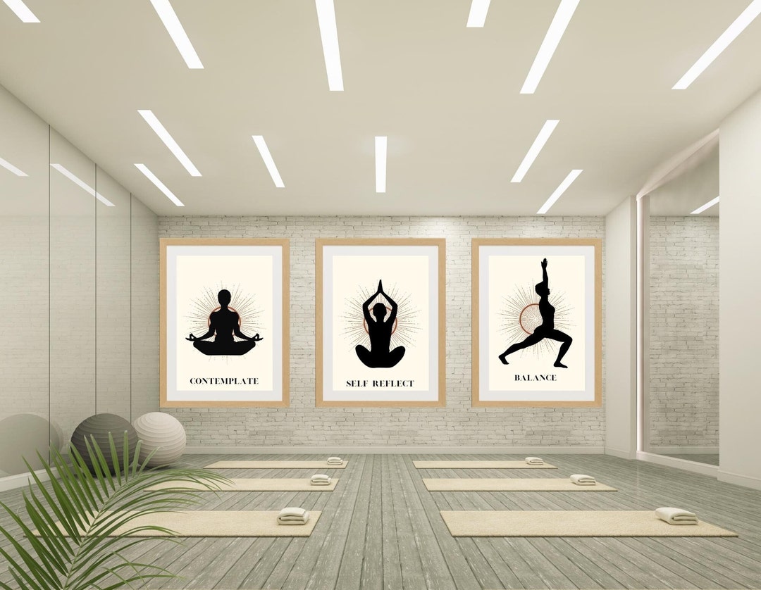 Yoga Positivity yoga Poster Asana Contemplate Self - Etsy