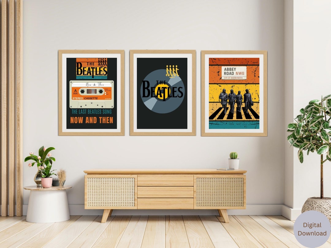 The Beatles Digital Art Instant Download Prints Set of 3 - Etsy