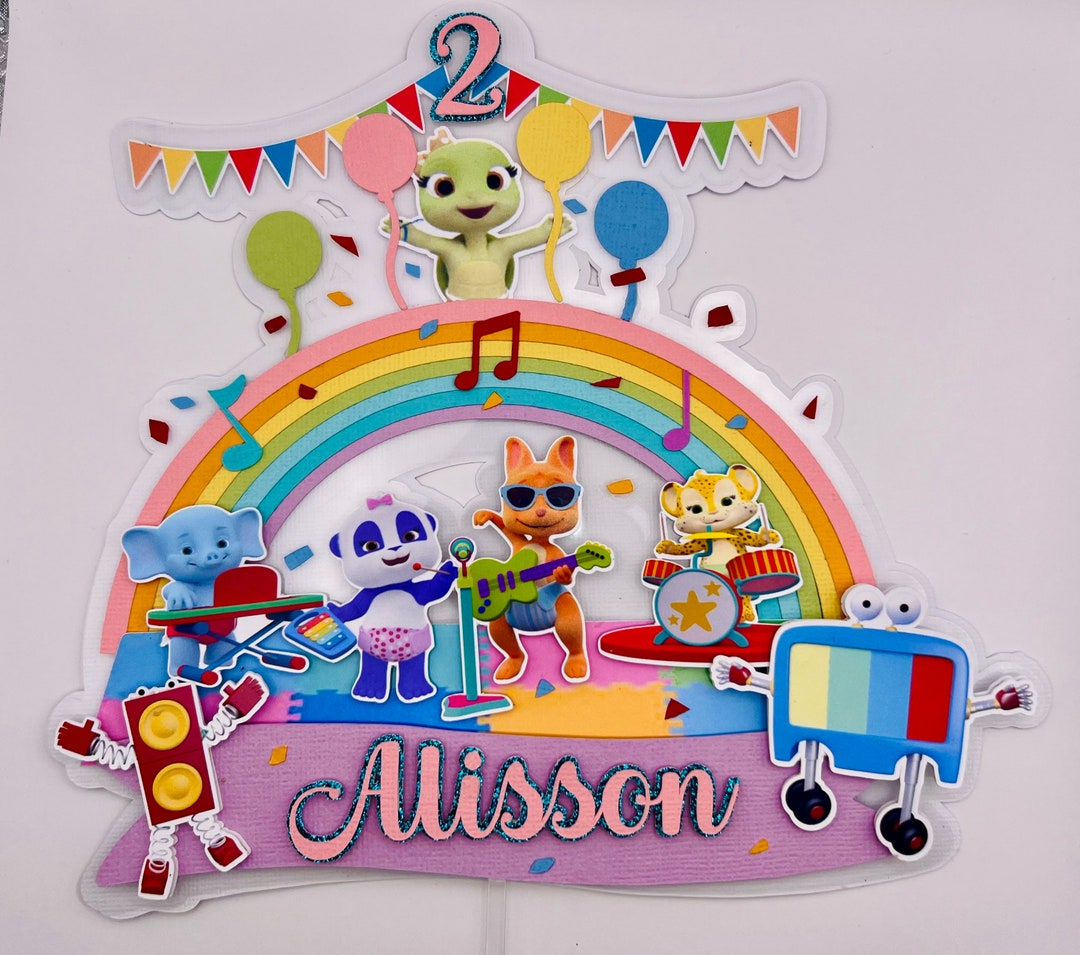 Word Party Cake Topper - Etsy