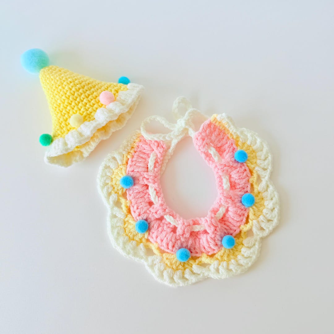 Cat Birthday Outfit | Crochet | Knitted | Letterbox Gift | Handmade ...