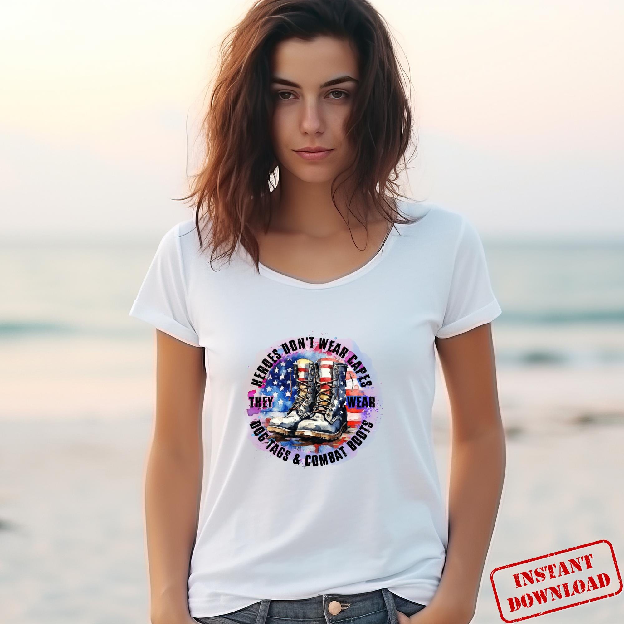 Veterans Day Png Sublimation Designs Downloads, Heroes Don't Wear Capes ...