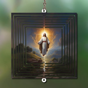 Jesus Christ Wind Spinner Sublimation Design, Jesus Windspinner PNG for ...
