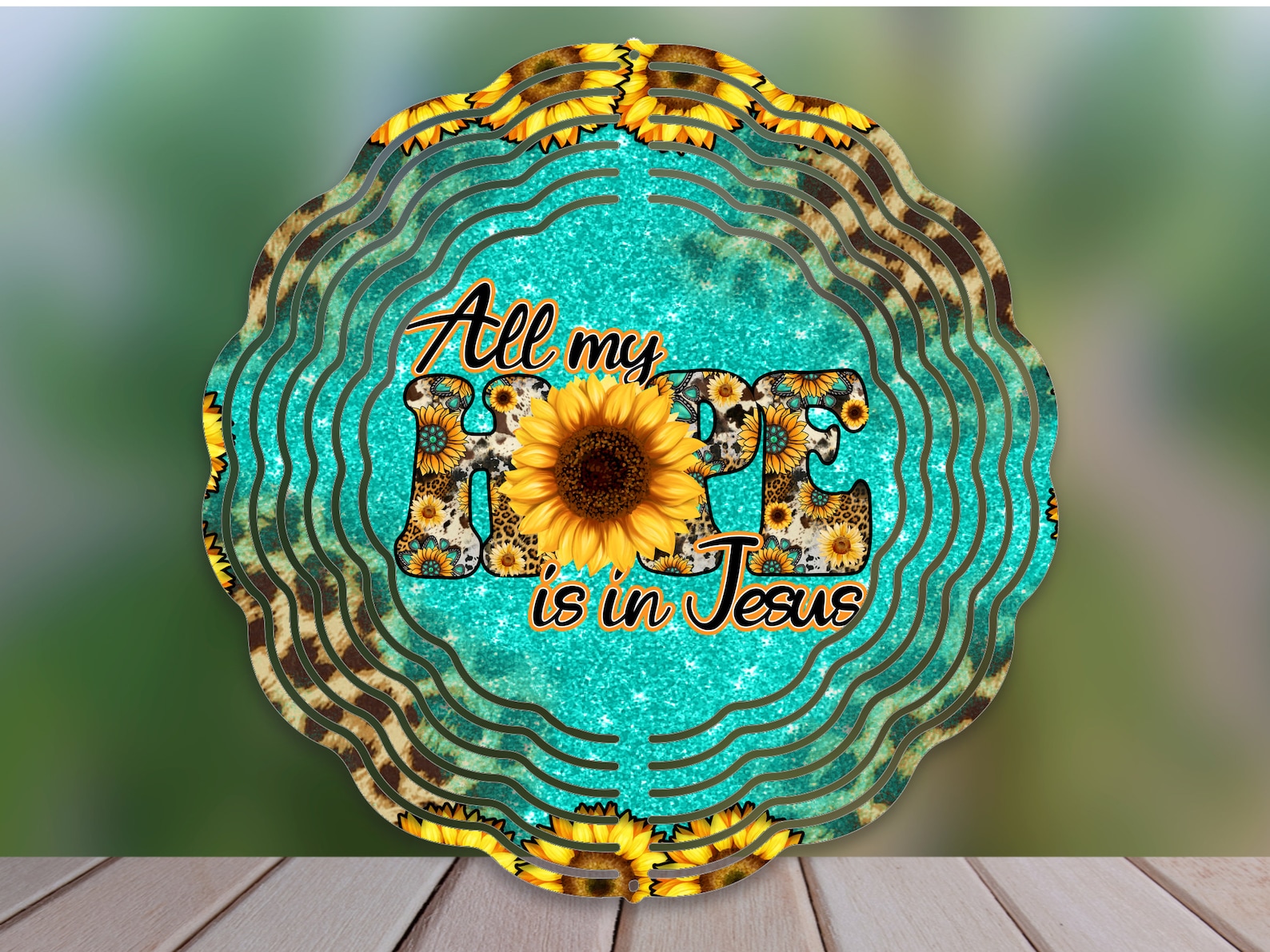 All My Hope is in Jesus Wind Spinner Sublimation Design, Christian ...