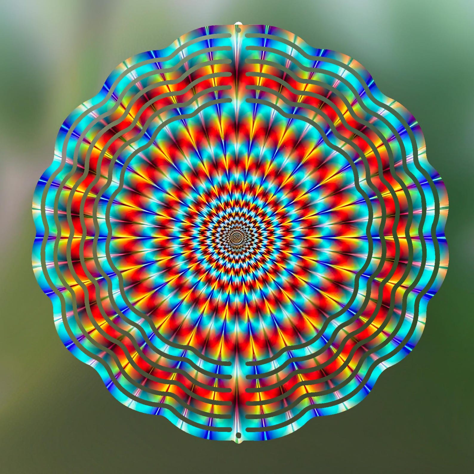Tie Dye Optical Illusion Wind Spinner Sublimation Design PNG - Etsy