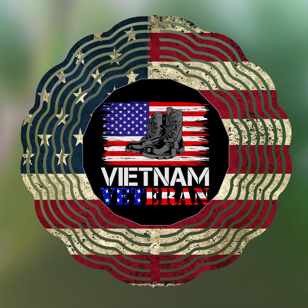 Vietnam Veteran Wind Spinner Sublimation Design (digital Download) - Etsy