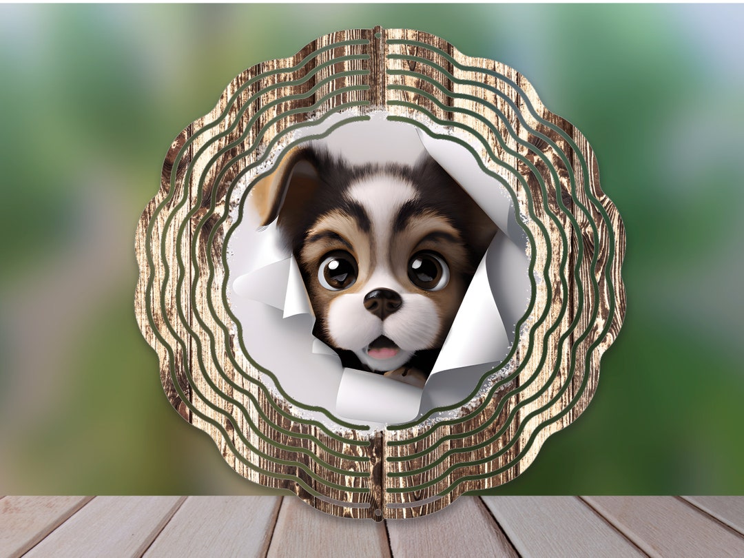 Cute Puppy Wind Spinner Sublimation Design (PNG Digital Download) - Etsy