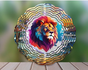 Patriotic Baby Lion Wind Spinner Sublimation Design, Cute Lion ...