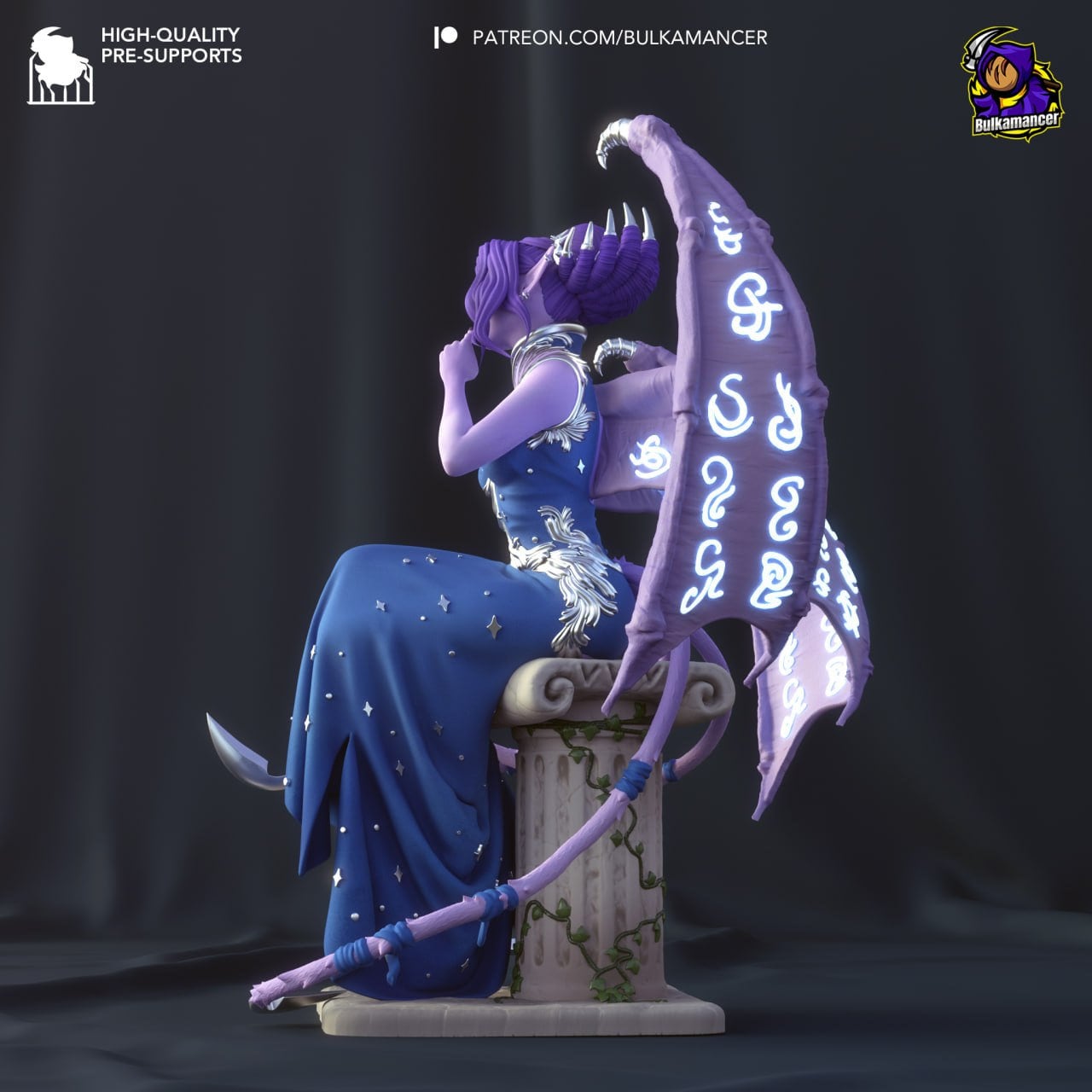 Nocticula the Redeemer Queen STL Model STL File 3D Printable - Etsy