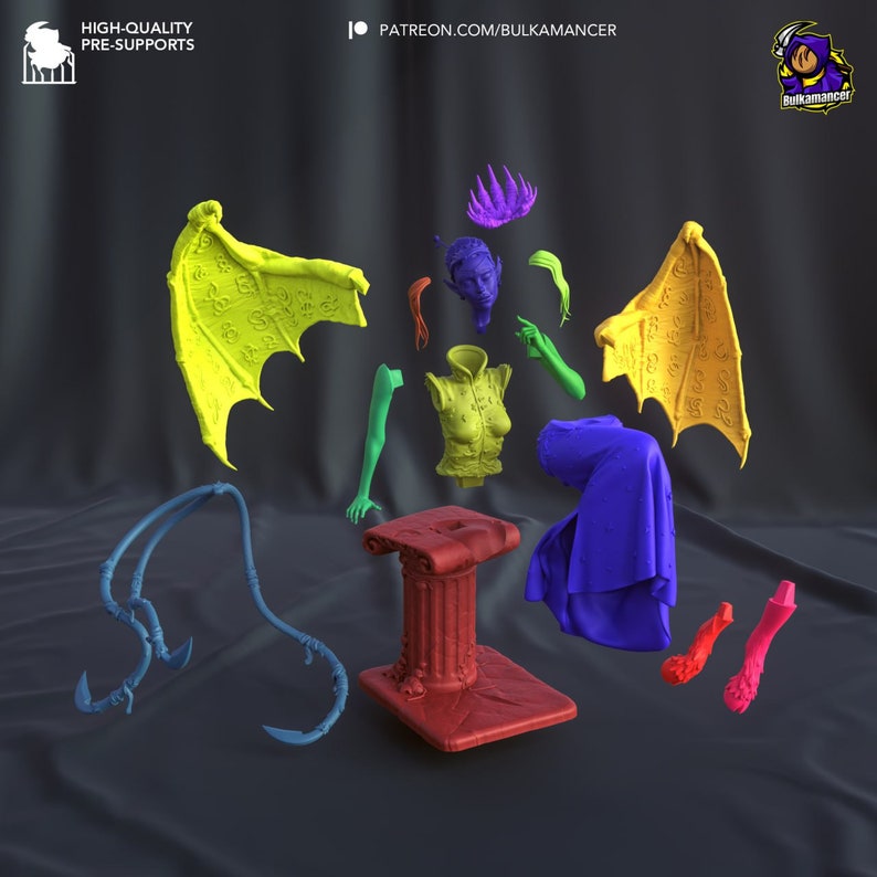 Nocticula the Redeemer Queen STL Model STL File 3D Printable - Etsy
