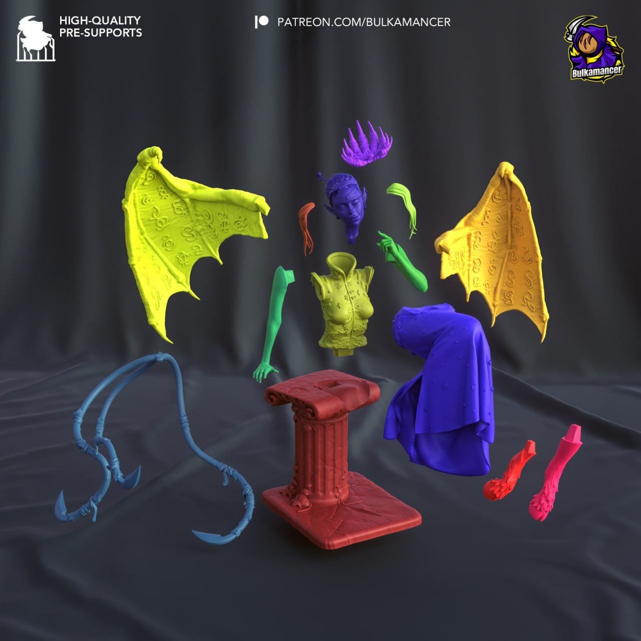 Nocticula the Redeemer Queen STL Model STL File 3D Printable - Etsy