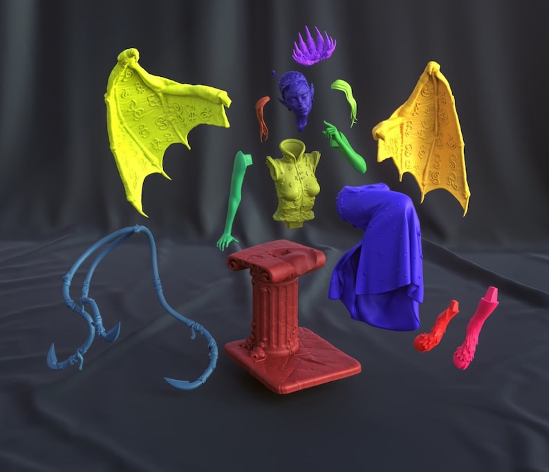 Nocticula the Redeemer Queen STL Model STL File 3D Printable Model - Etsy