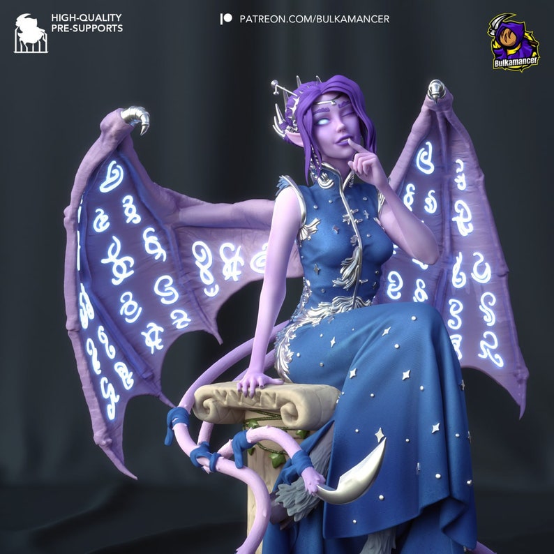 Nocticula the Redeemer Queen STL Model STL File 3D Printable - Etsy