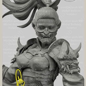 Urara Samurai Warrior STL Model STL File 3D Printable Model - Etsy