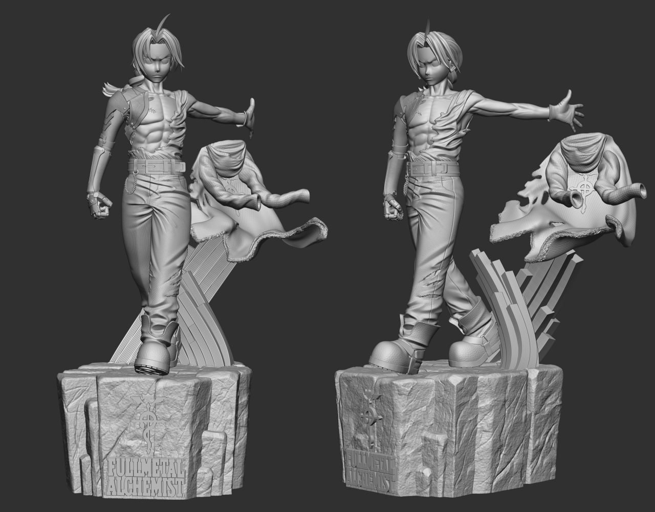 Edward Elric STL Model STL File 3D Printable Model - Etsy
