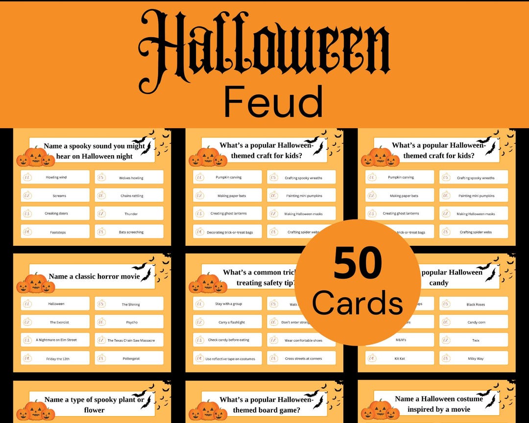 Halloween Feud, Halloween Family Feud, Halloween Family Feud Questions ...