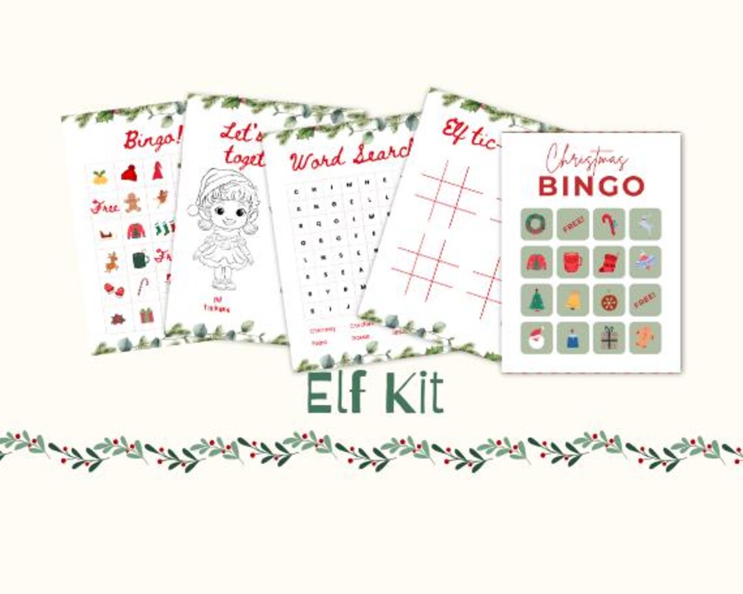 Elf Kit, Elf Mischief Kit, Elf Shelf Kit, Elf Kit Printable, Elf Notes ...