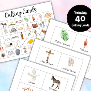 Religious Easter Bingo, Resurrection Bingo, Easter Bingo, Easter Story ...