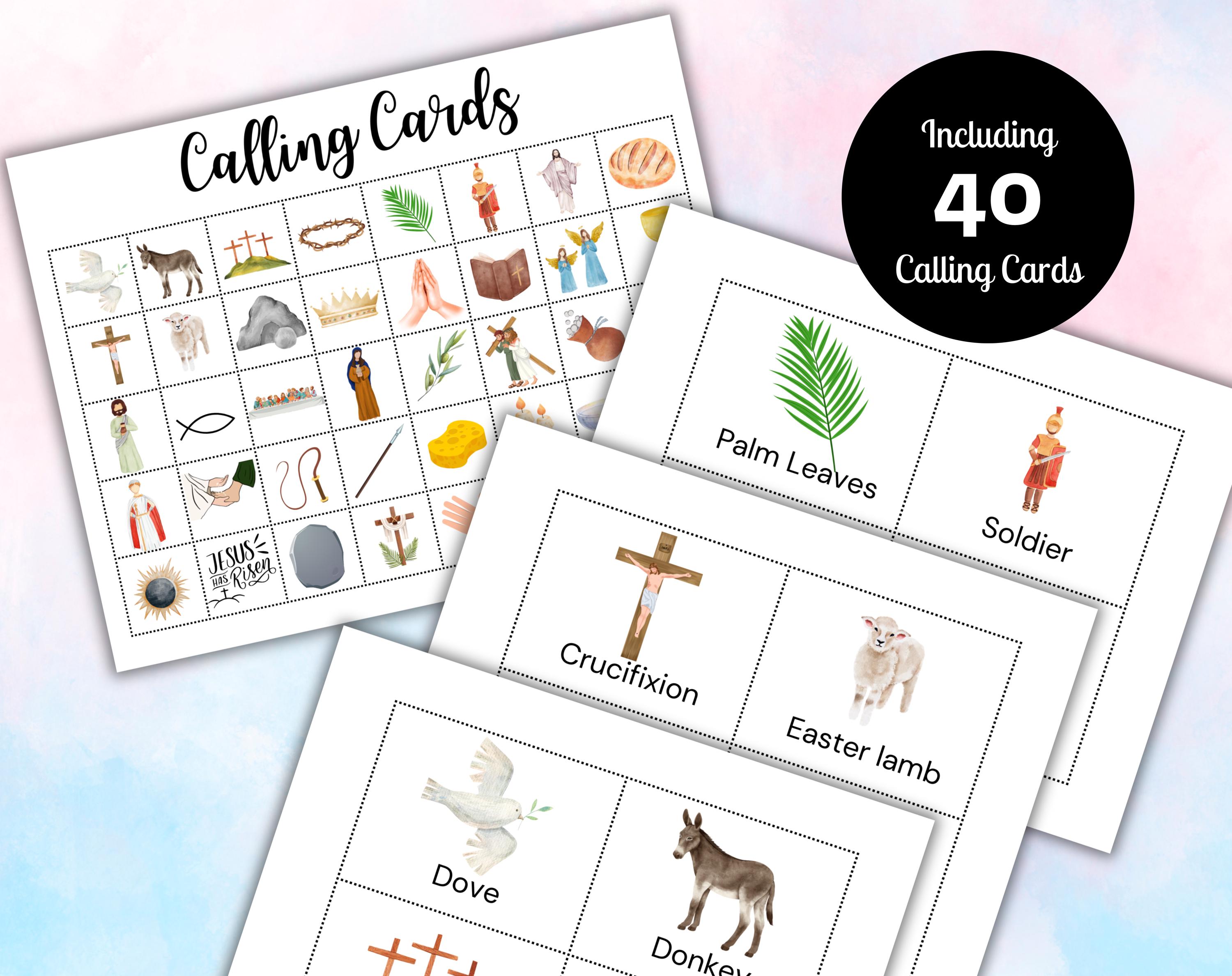 Religious Easter Bingo, Resurrection Bingo, Easter Bingo, Easter Story ...