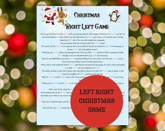 Christmas Left Right Game, Elf Left Right Game, Right Left Game, Left ...