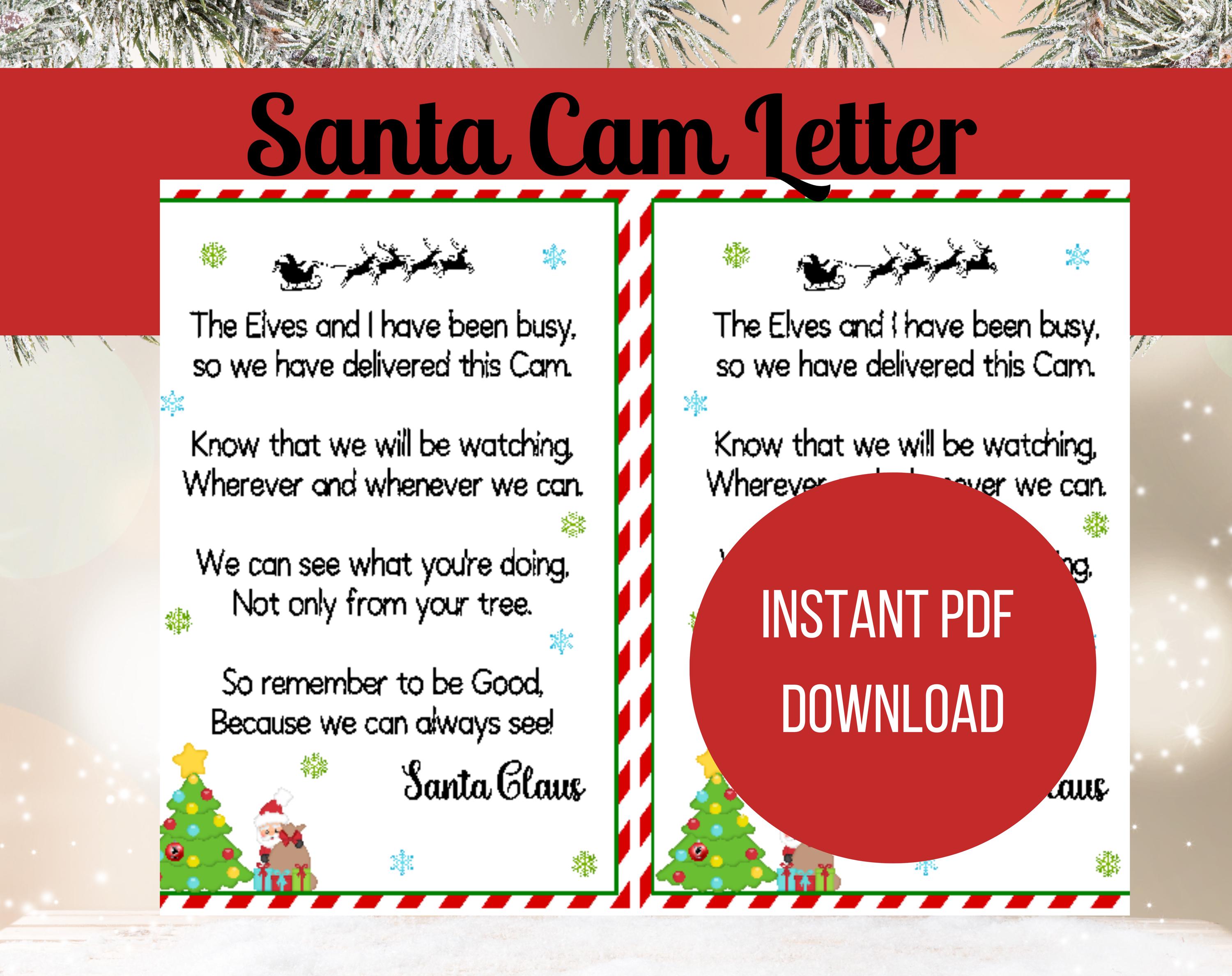 Santa Cam Letter, Letter From Santa, From the Desk Of, Santa Letter ...