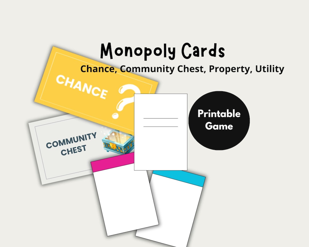 Monopoly Cards, All Monopoly Cards, Property, Utility, Chance and ...