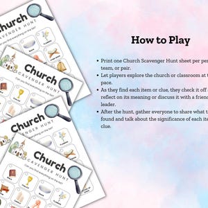 Church Scavenger Hunt, Scavenger Hunt, Bible Games, Church Games ...