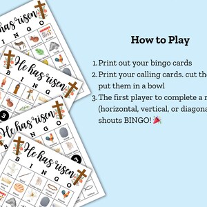 Resurrection Bingo, Religious Easter Bingo, Easter Bingo, Easter Story ...