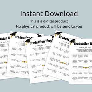 Graduation Bingo, Graduation Games, College Graduation, 2025 Graduation ...