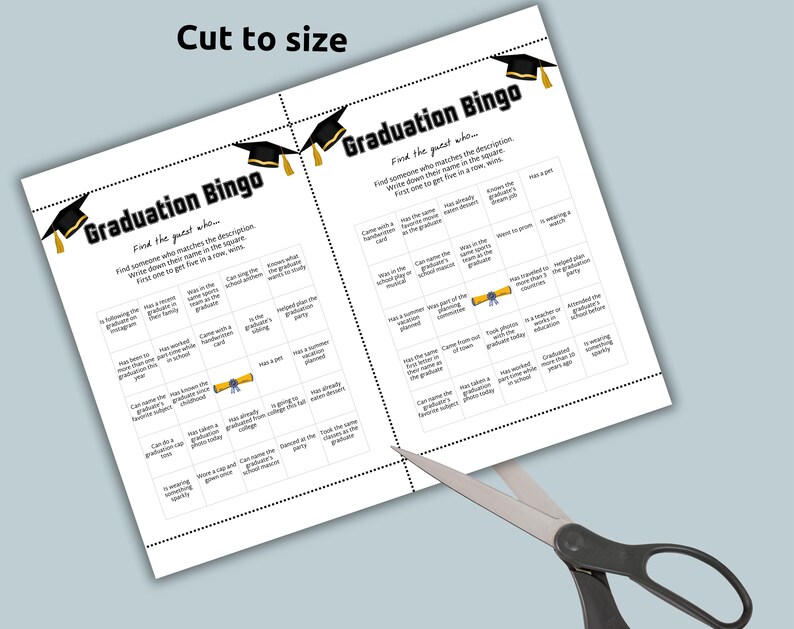 Graduation Bingo, Graduation Games, College Graduation, 2025 Graduation ...