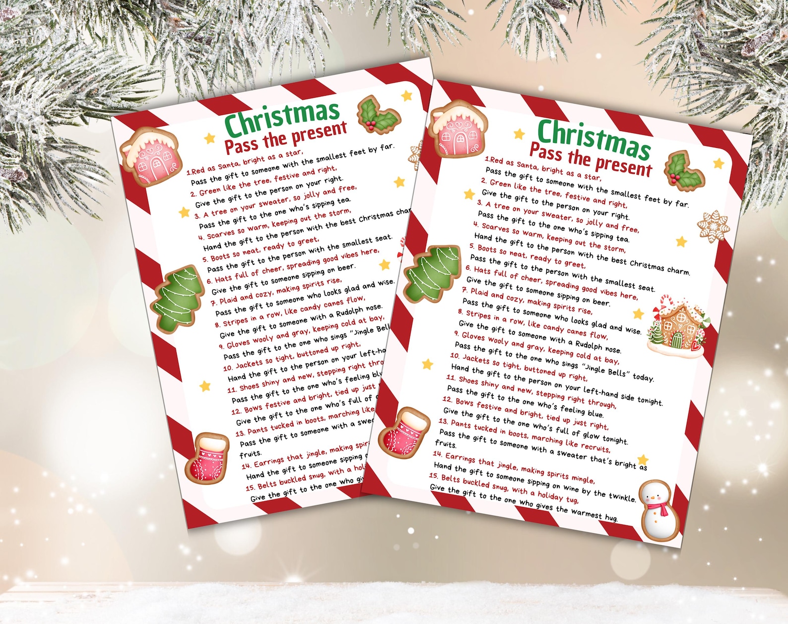 Christmas Pass the Present Game, Christmas Pass the Present, Pass the ...