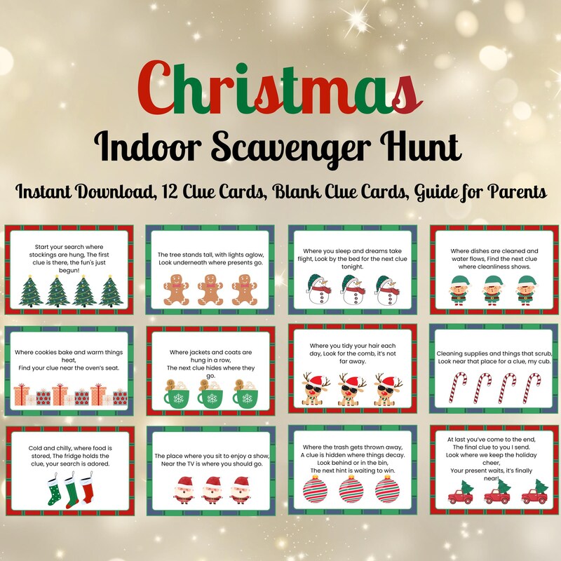 Scavenger Hunt Christmas - Etsy