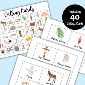 Resurrection Bingo, Religious Easter Bingo, Easter Bingo, Easter Story ...