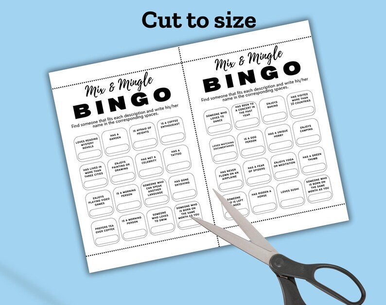 Mix & Mingle Bingo: Coworker Icebreaker Game (printable) - Etsy