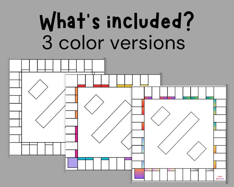 Monopoly Bundle, Monopoly, Blank Monopoly Board, Custom Monopoly Board ...