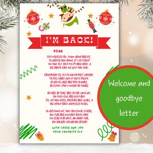 Editable Elf Welcome and Goodbye Letter Template (PDF) - Etsy