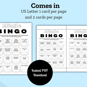 Mingle Bingo: Team Building Icebreaker Game (digital Download) - Etsy