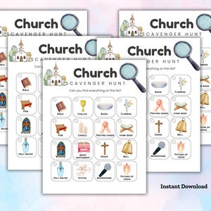 Church Scavenger Hunt, Scavenger Hunt, Bible Games, Church Games ...