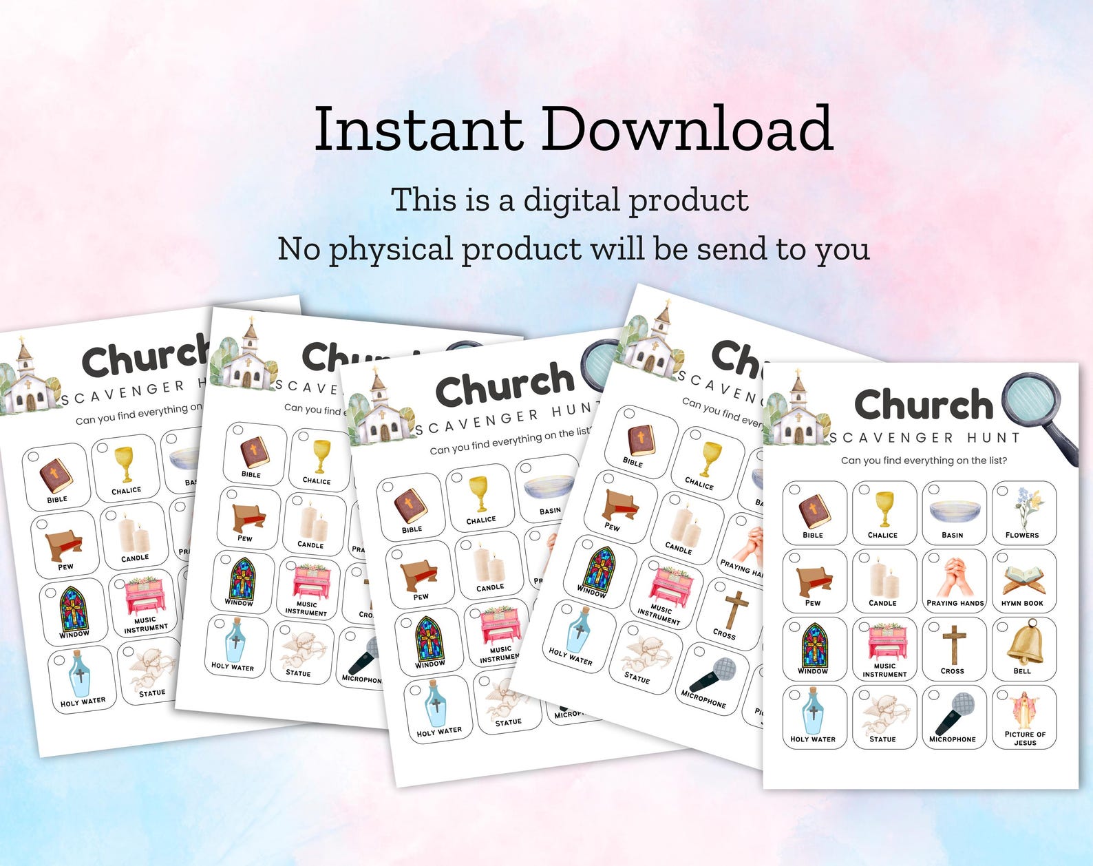 Church Scavenger Hunt, Scavenger Hunt, Bible Games, Church Games ...