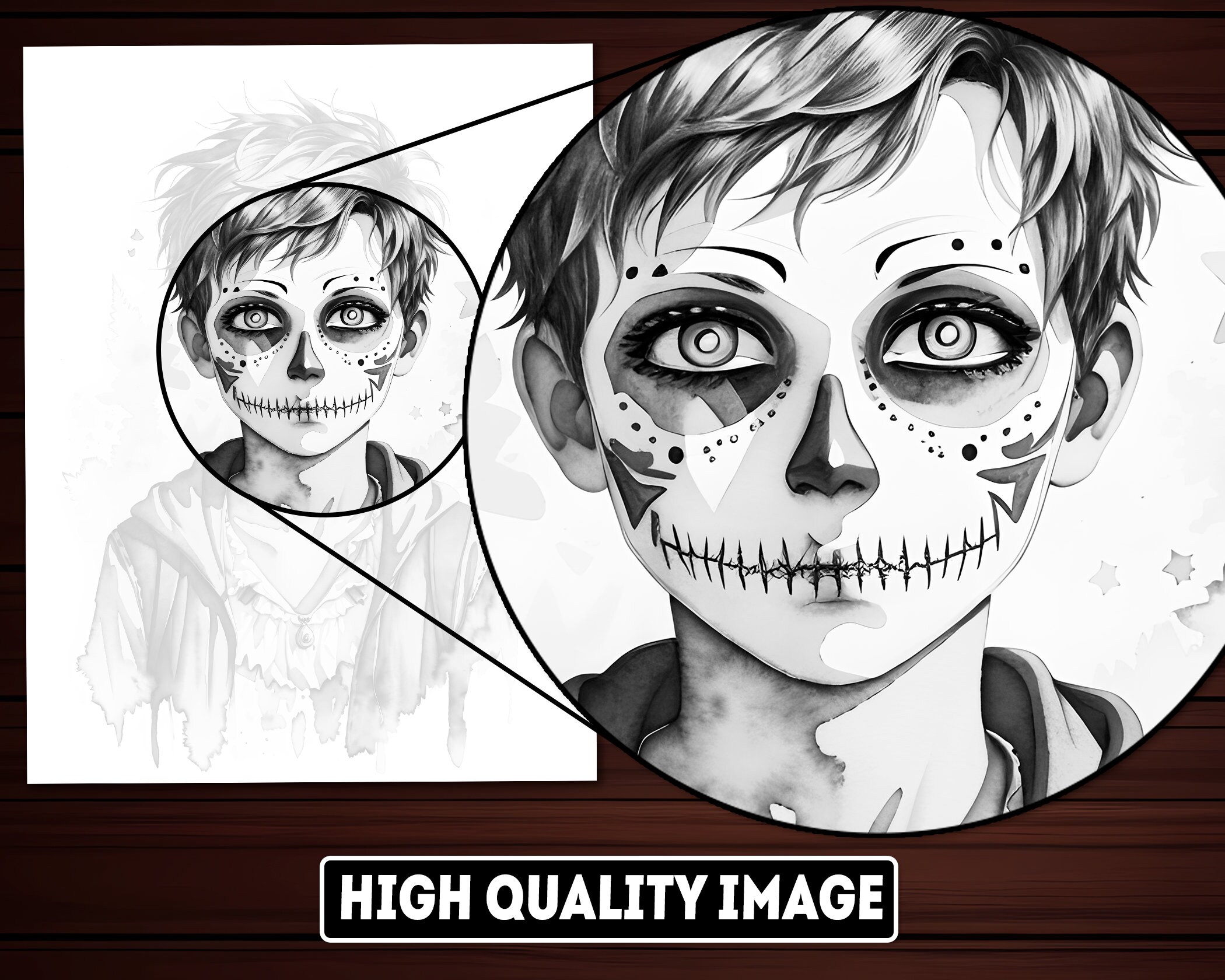 48 Printable Creepy Halloween Coloring Pages Creepy Halloween - Etsy